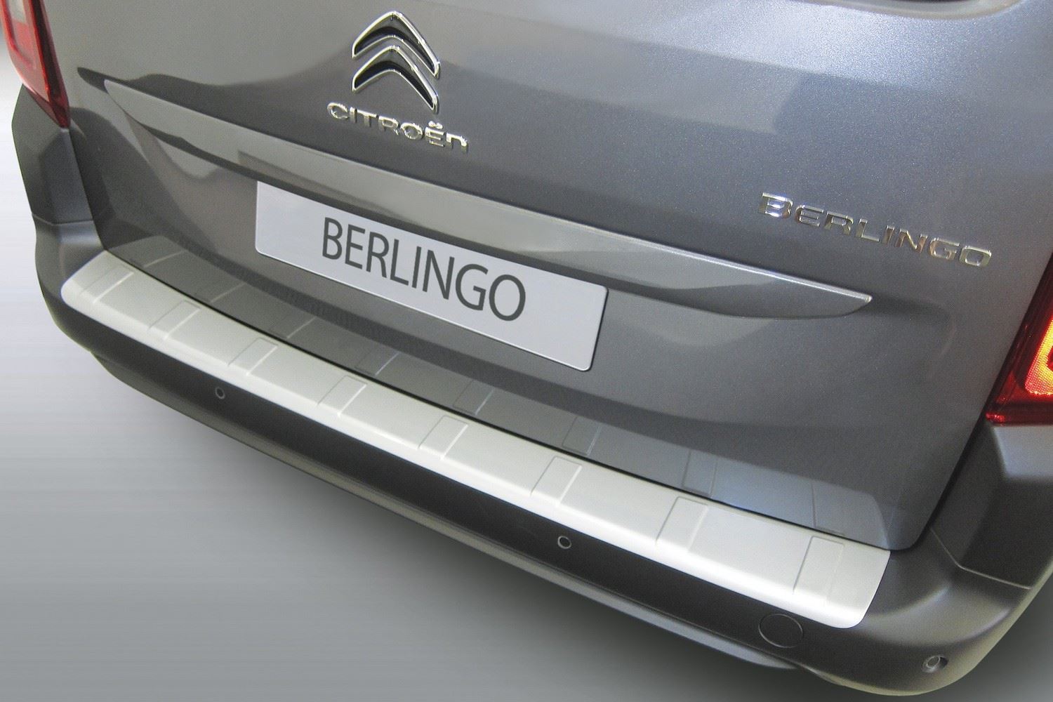 Rear bumper protector suitable for Citroen Berlingo Multispace III 2018 present ABS matt black