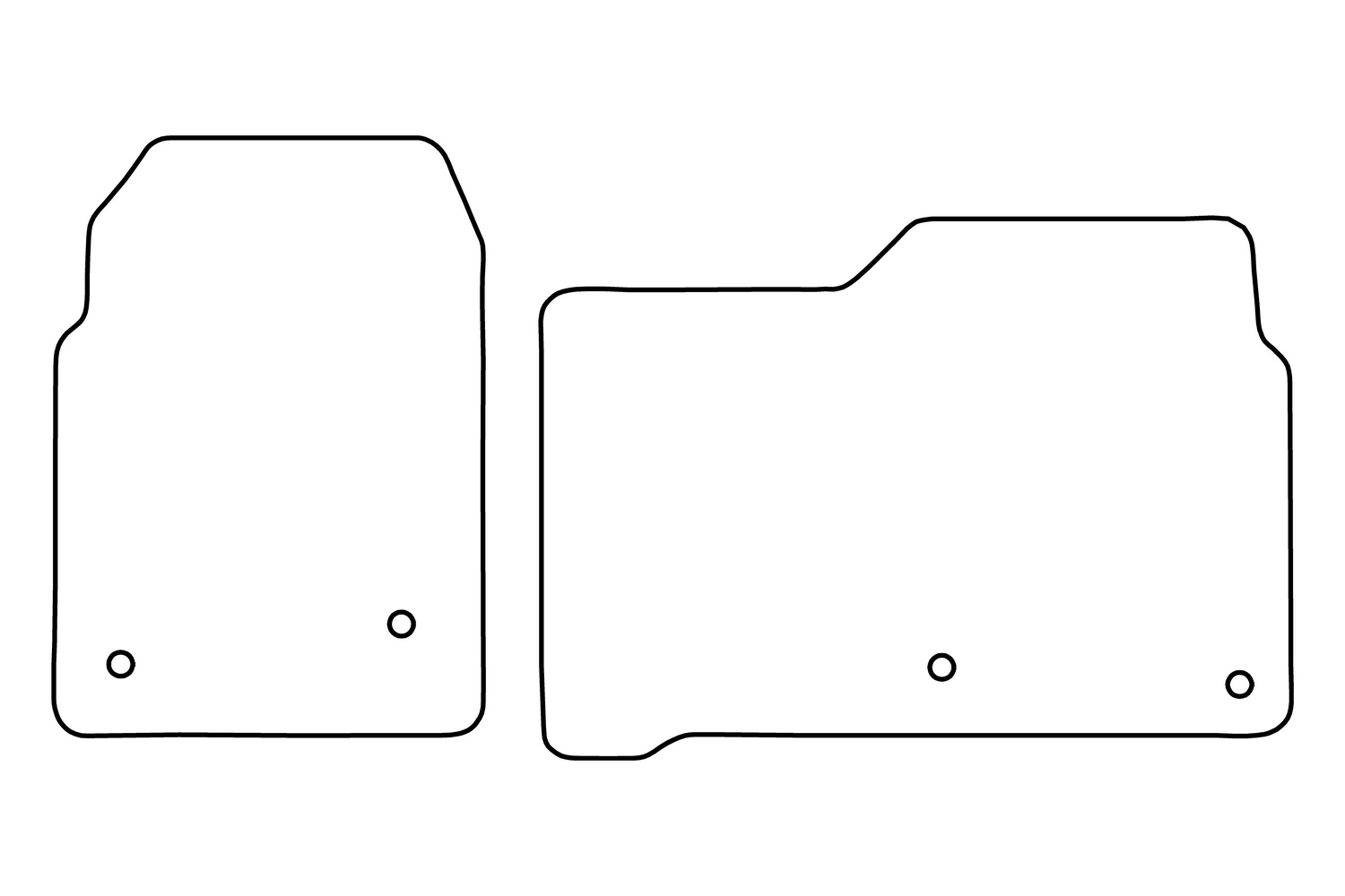 Car mats Ford Tourneo Custom II fibre bonded | CarParts-Expert