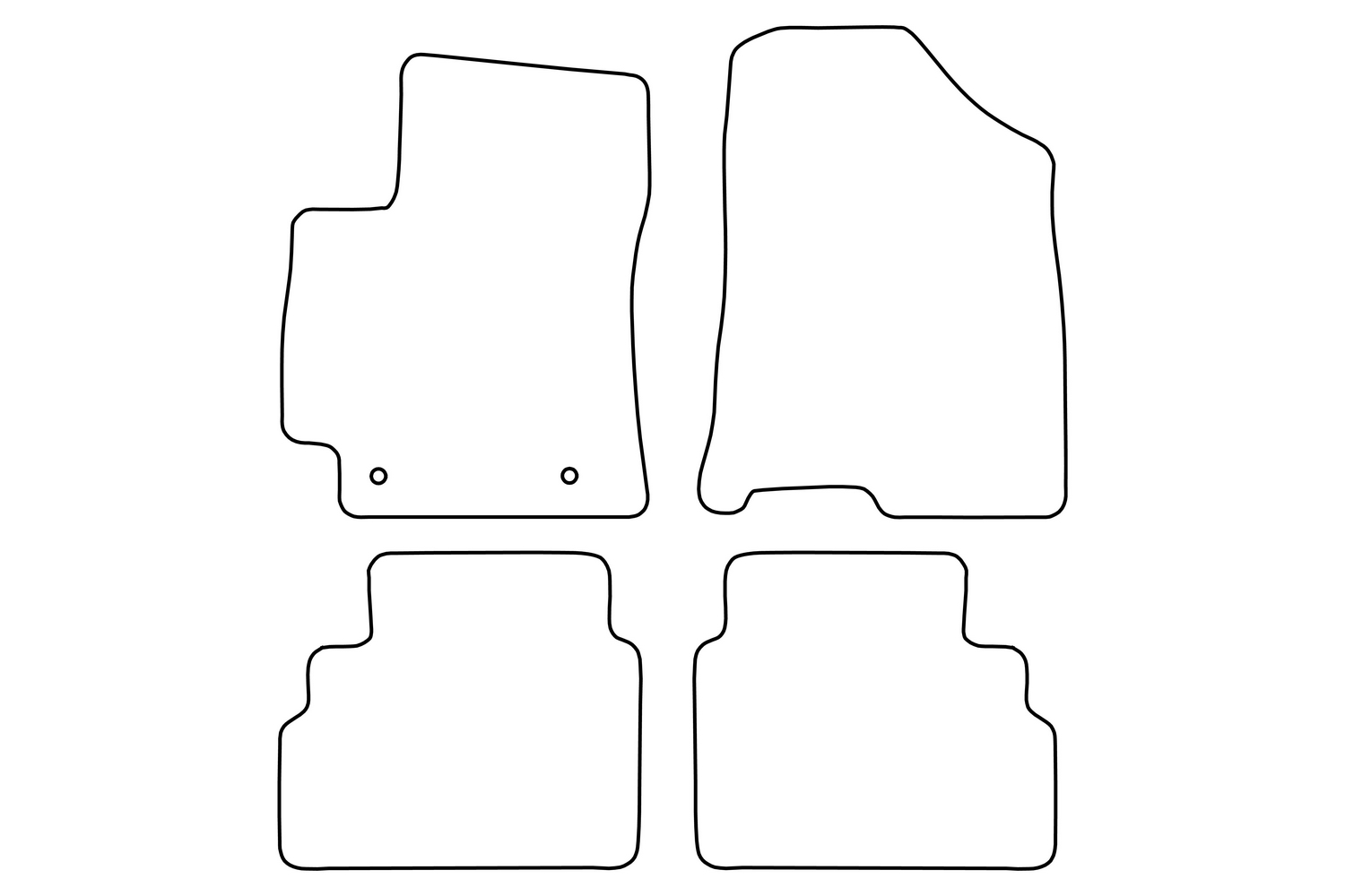 Car mats Hyundai Kona (SX2) fibre bonded | CarParts-Expert