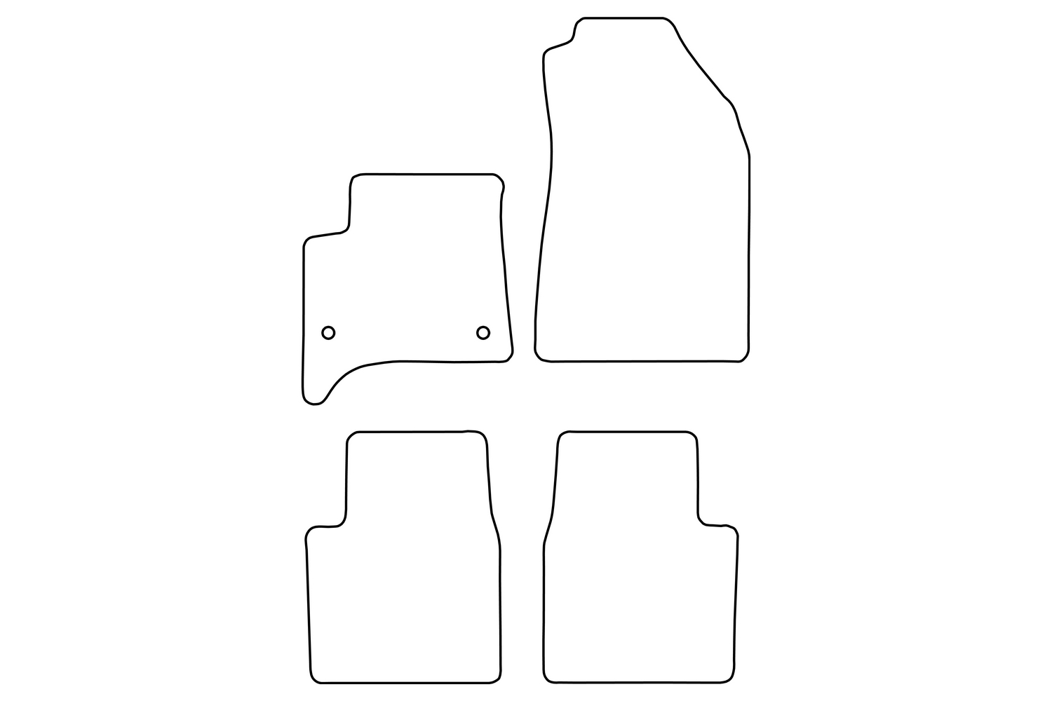 Car mats Opel Frontera III fibre bonded | CarParts-Expert