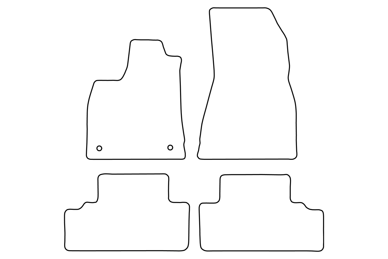 Car mats Renault 4 E-Tech Electric fibre bonded | CarParts-Expert