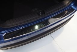 Rear bumper protector Hyundai Tucson (TL) stainless steel high gloss ...