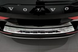 Rear bumper protector Volvo V60 II stainless steel high gloss ...