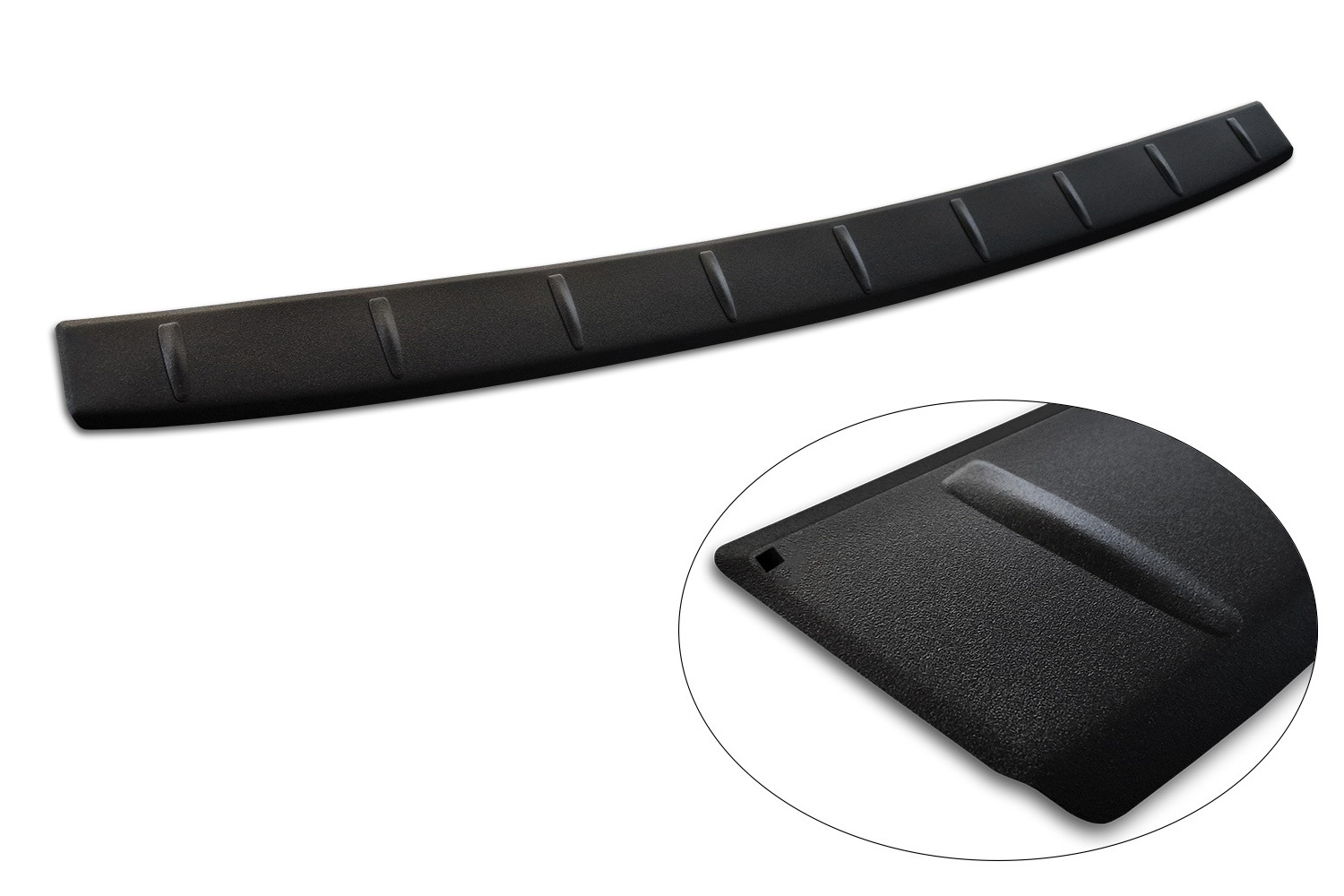 Rear bumper protector Skoda Kamiq (NW4) stainless steel matt black ...