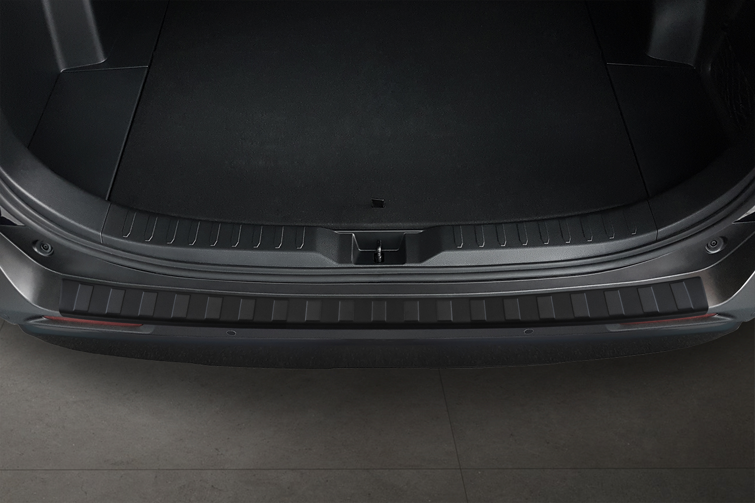 Rear bumper protector Toyota RAV4 V (XA50) stainless steel matt black ...