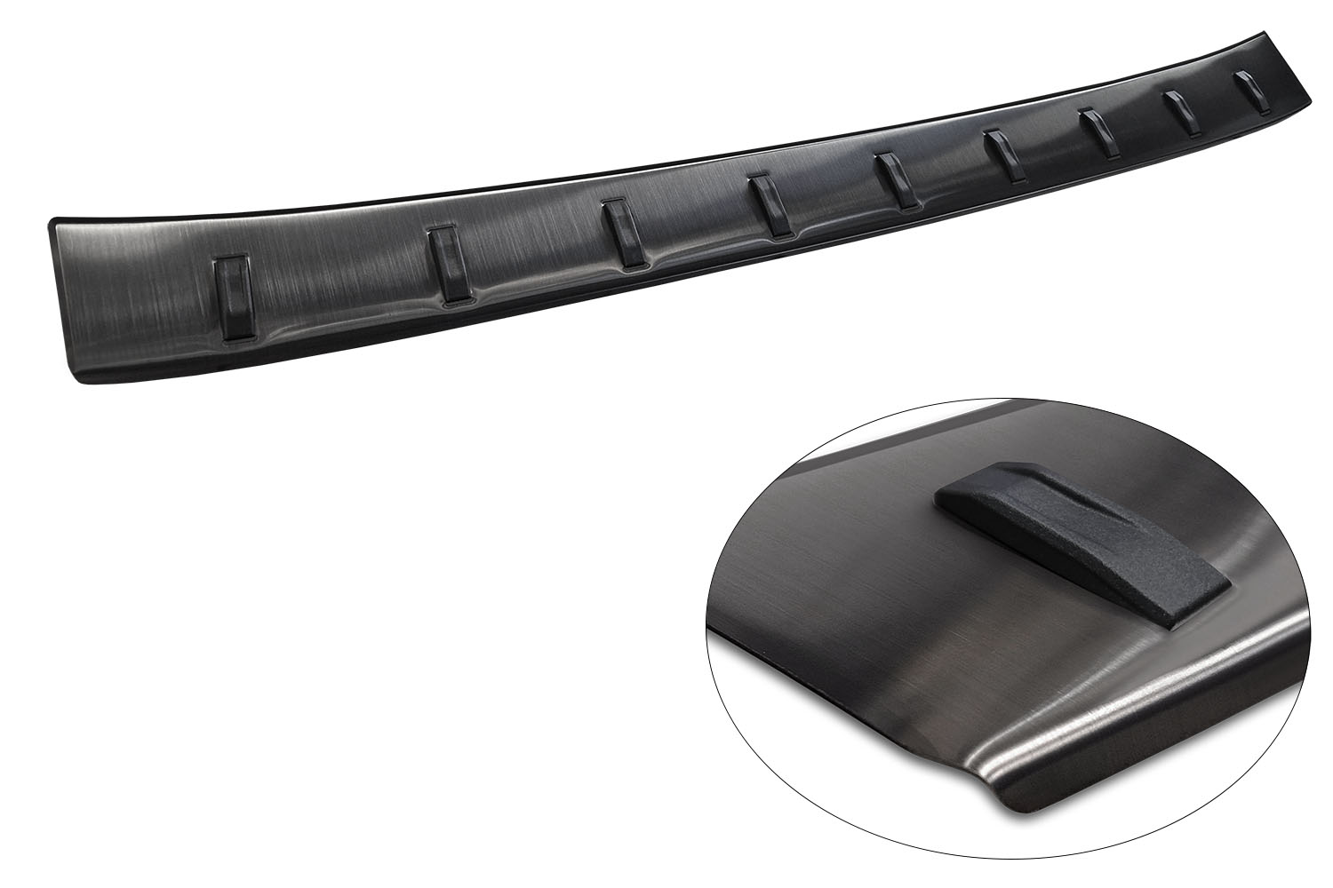 Rear bumper protector Volkswagen ID.Buzz stainless steel brushed ...